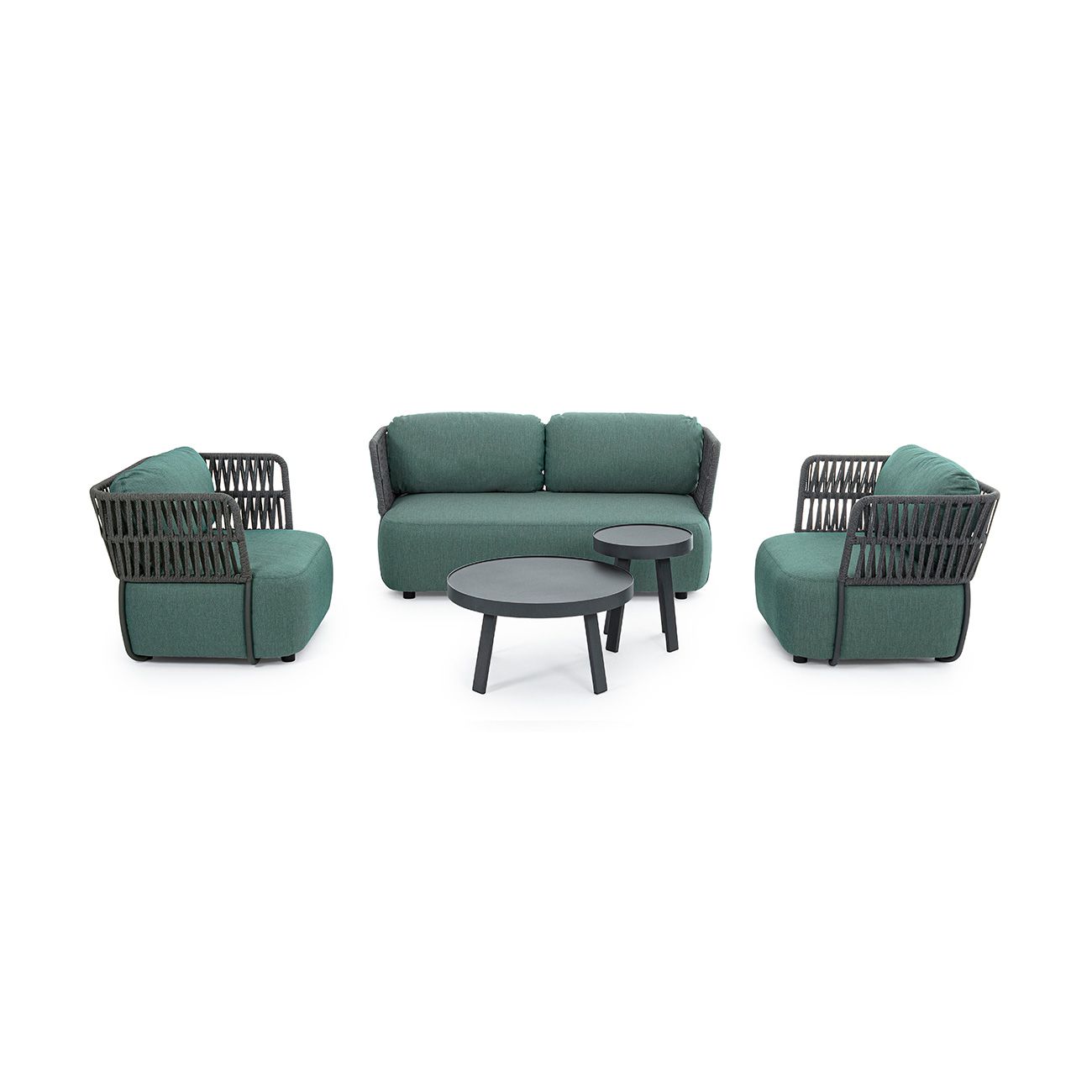 Set mobilier pentru gradina, terasa, Palmer, 2 fotolii + canapea 2 ...